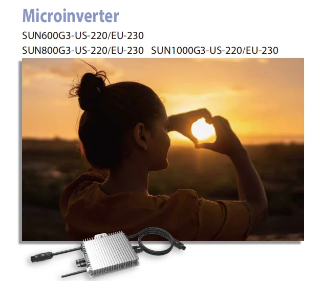 Sunlink Sm16太阳能逆变器sun1000g3-eu-230单相1000w太阳能逆变器 - Buy 太阳能逆变器,Sun1000g3 ...