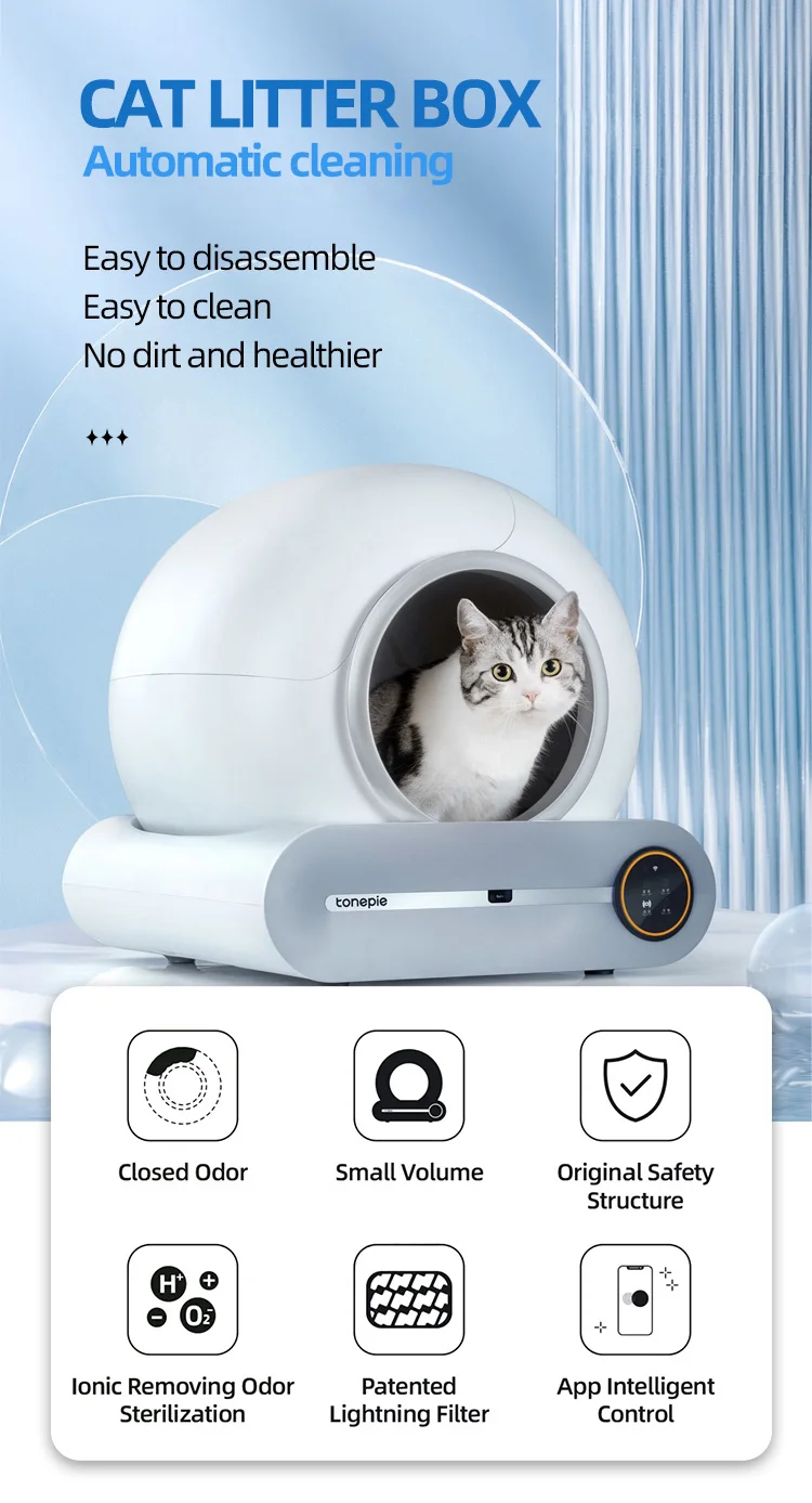 Smart Automatic Cat Litter Box - Self Cleaning & Odor Control