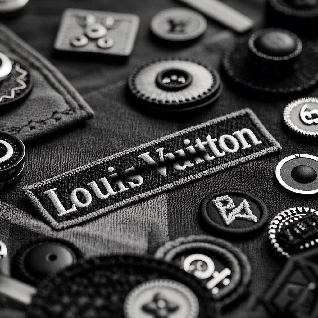 LU Custom Brand Designer PVC Embroidery Patches for Clothing