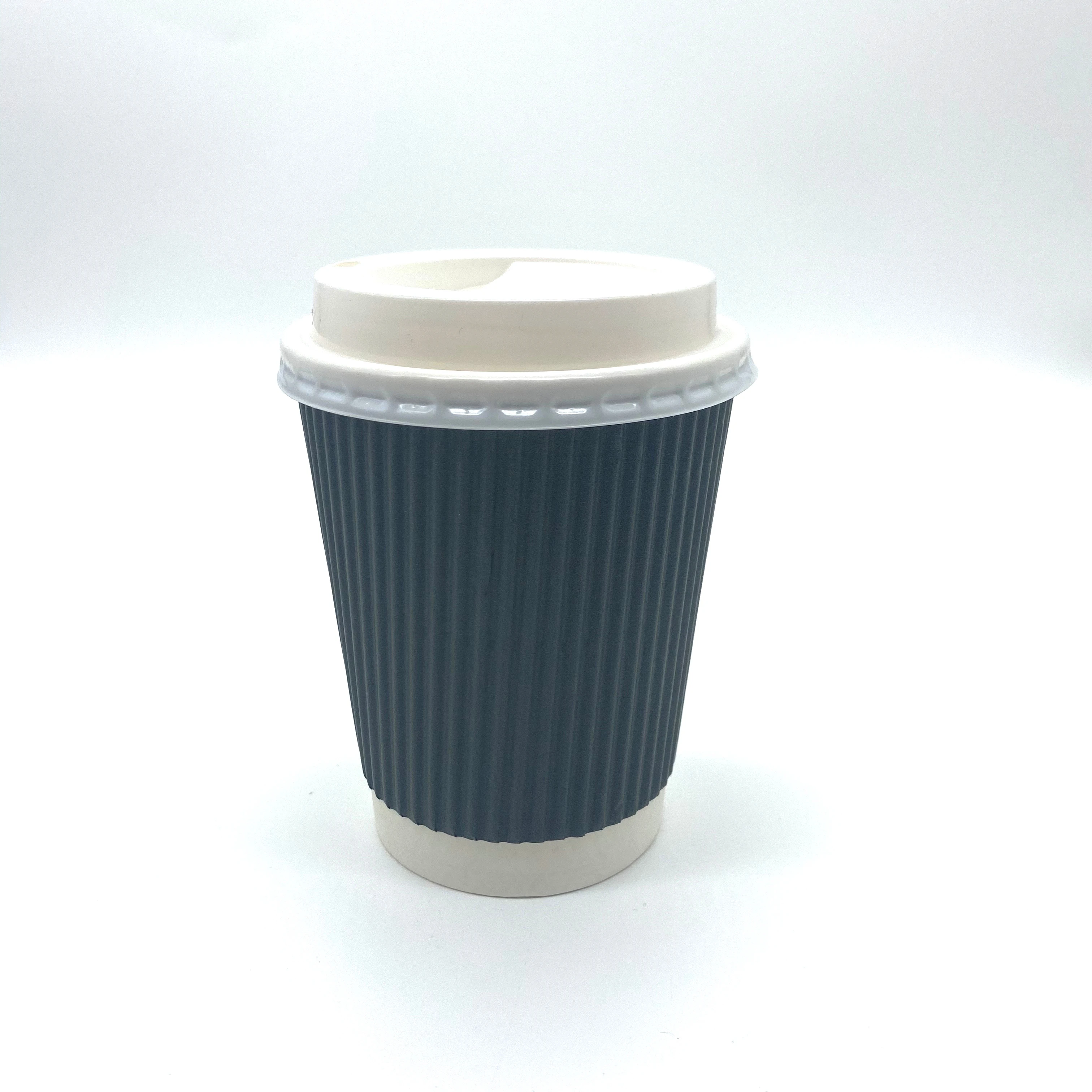 8oz Custom Biodegradable Take Away Corrugated Double Wall Coffee Paper ...