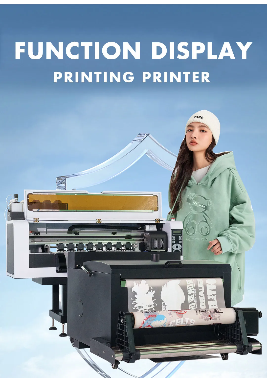OKAI 24inch Dtf Printer - A1 Printing Machine Dual Head