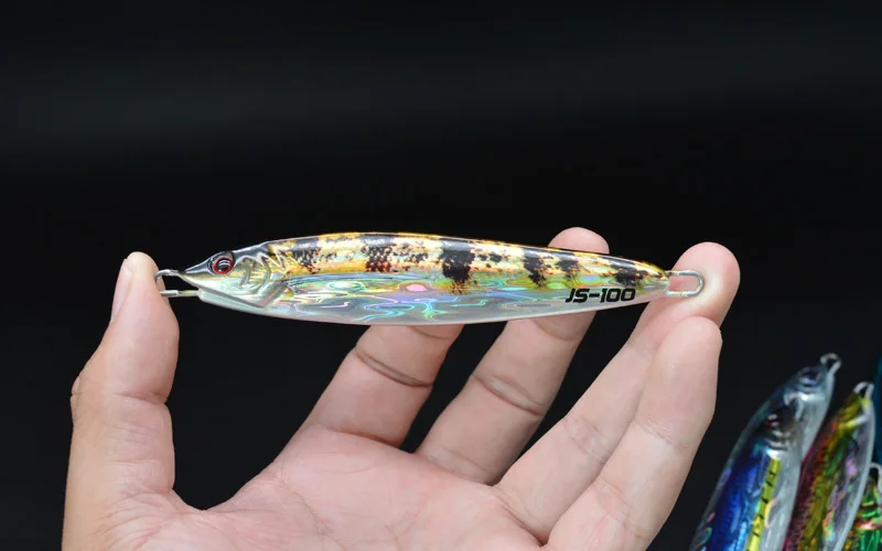 Japan Quality 3d Printing 40g/60g/80g/100g Saltwater Boat Fishing Metal Jig Slow Pitch Jigging ...