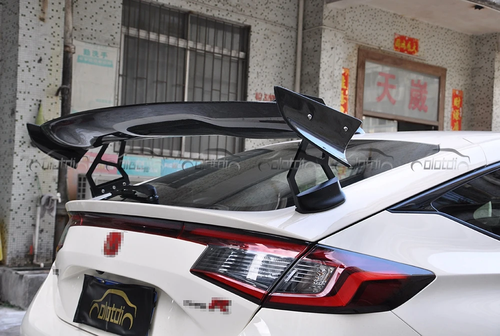 OLOTDI Carbon Fiber Rear Trunk Lip Spoiler for Honda Civic Type R FL5 ...