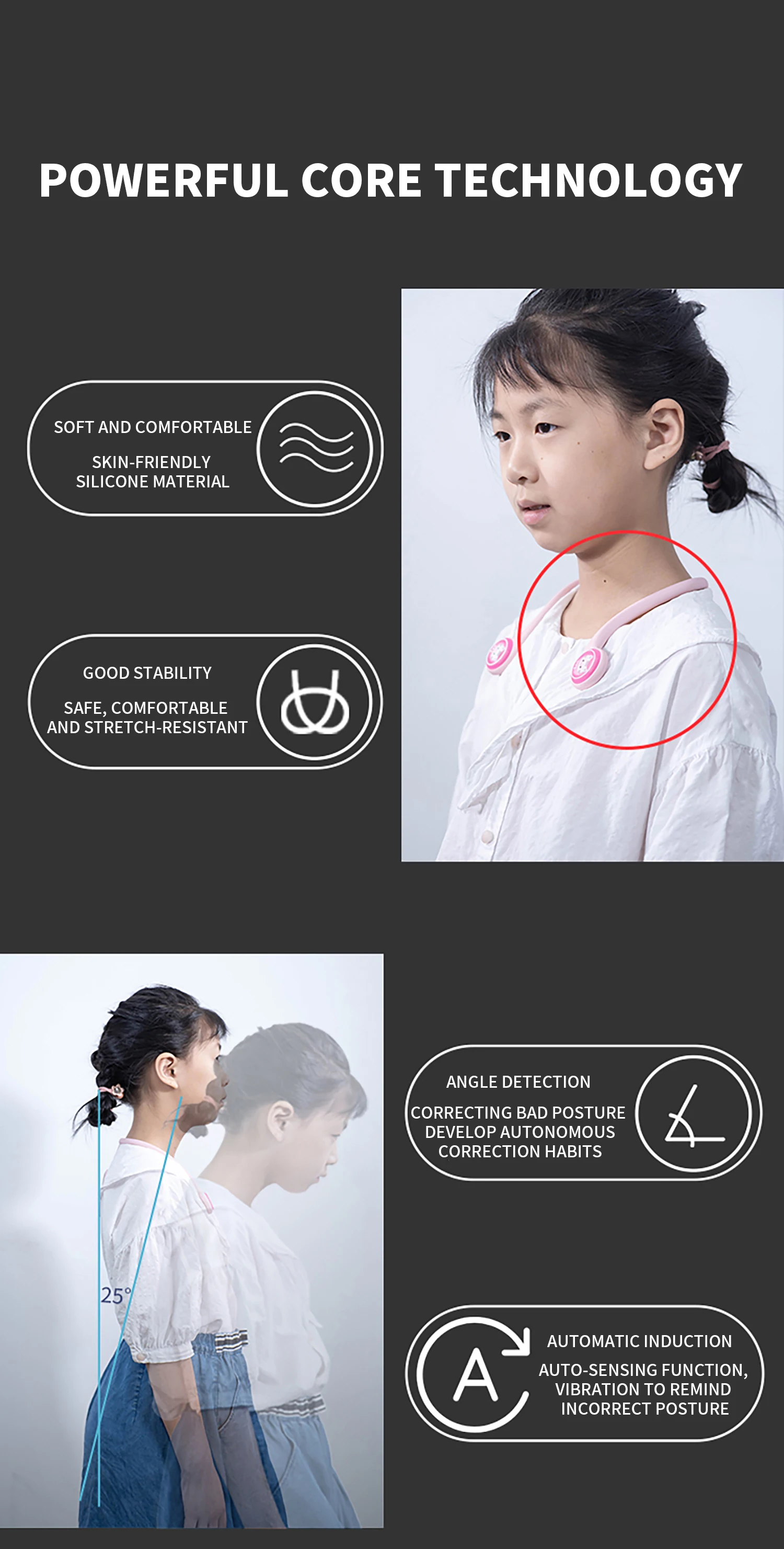 Eco-friendly Intelligent Posture Corrector - Aofit WCQ0052