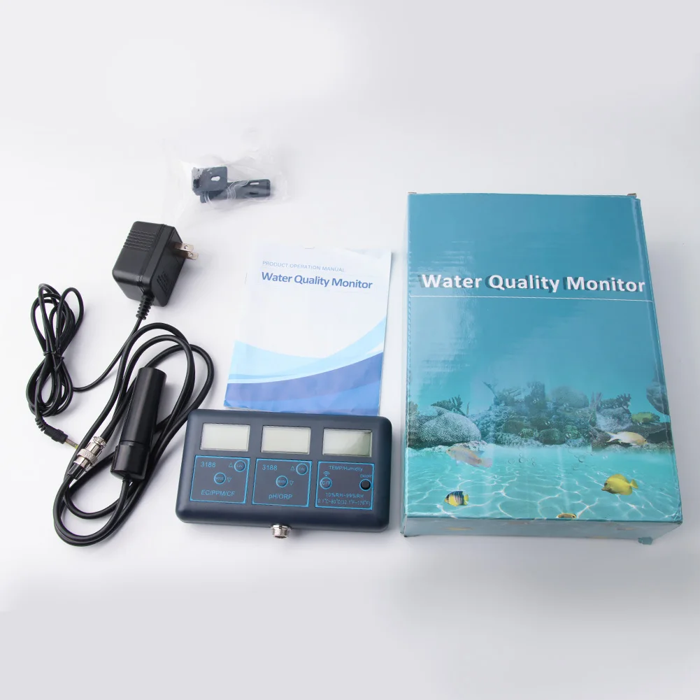 Tuya App Online Digital Ph Meter 8 In 1 Ph/orp/ec/tds/salt/s.g/cf ...