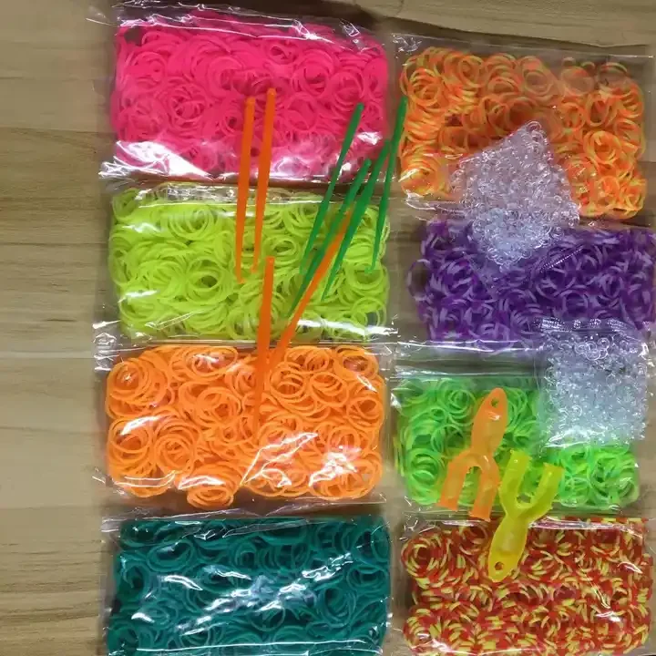 Rainbow Rubber Band -4800 Belt Clamp Rubber Band (loom Rubber Band Of 8 ...