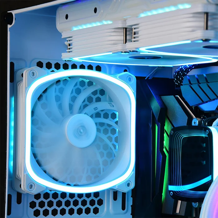 120mm ARGB computer case fan RGB CPU heat sink fan with ARGB light ...