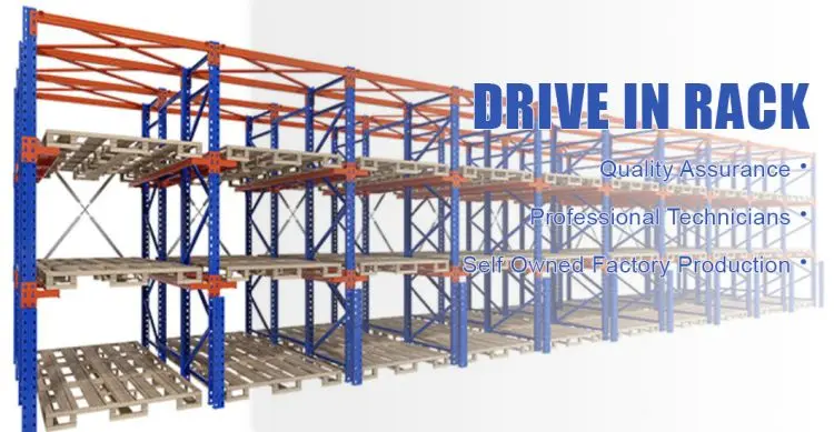 Oem Warehouse Racking Heavy Duty Scale Cold Storage Drive In Rack Type ...