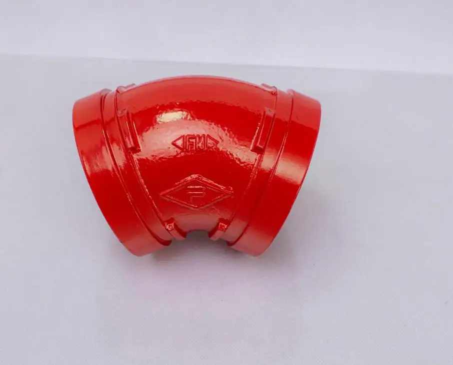 JINFENG 2-Inch Ductile Iron Elbow Fire Sprinkler System Fire Fighting ...