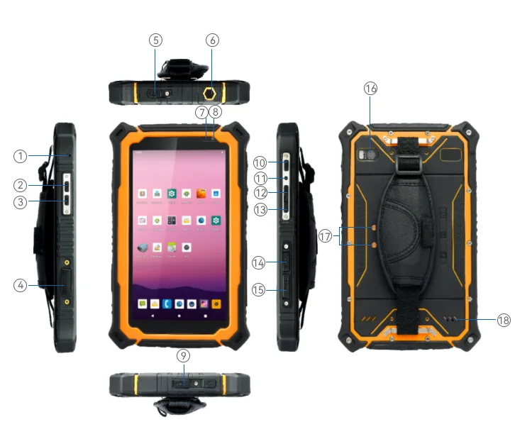 Hugerock T71ex Handheld Terminal Handheld Atex Explosion Proof Rugged ...