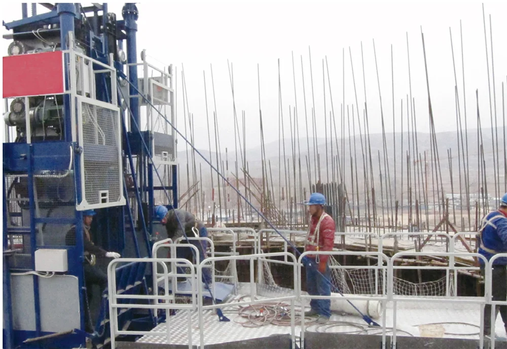 Zk Material Hoist With Open Top Building Lift With Remote Control China ...