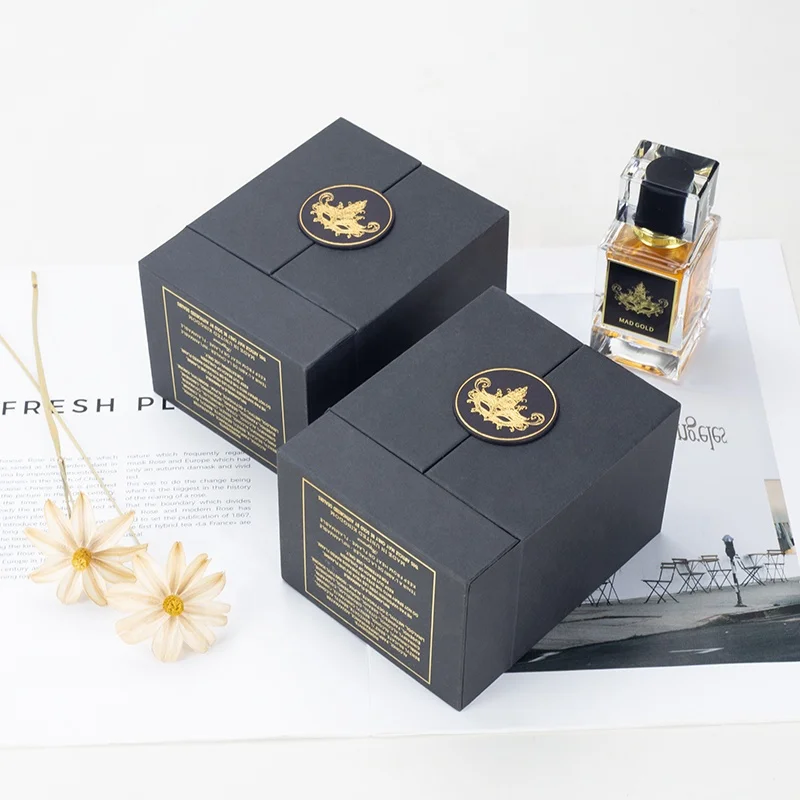 Custom Double-Door Cardboard Perfume Bottle Gift Box 50ML