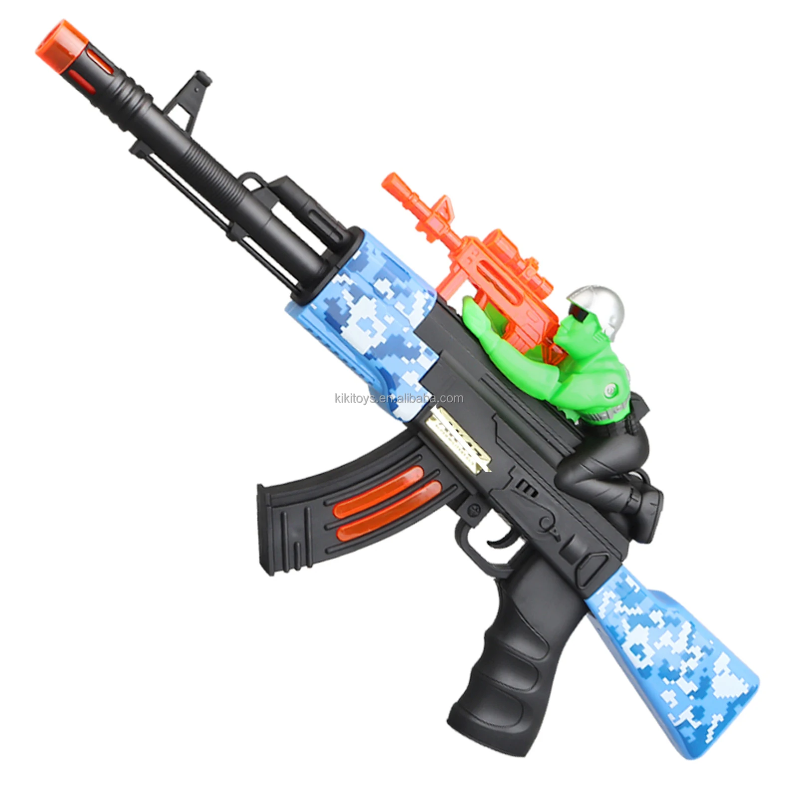 47CM NEW AK47 Electric Toy Gun;Children Sound Light Vibration Gun Toy ...