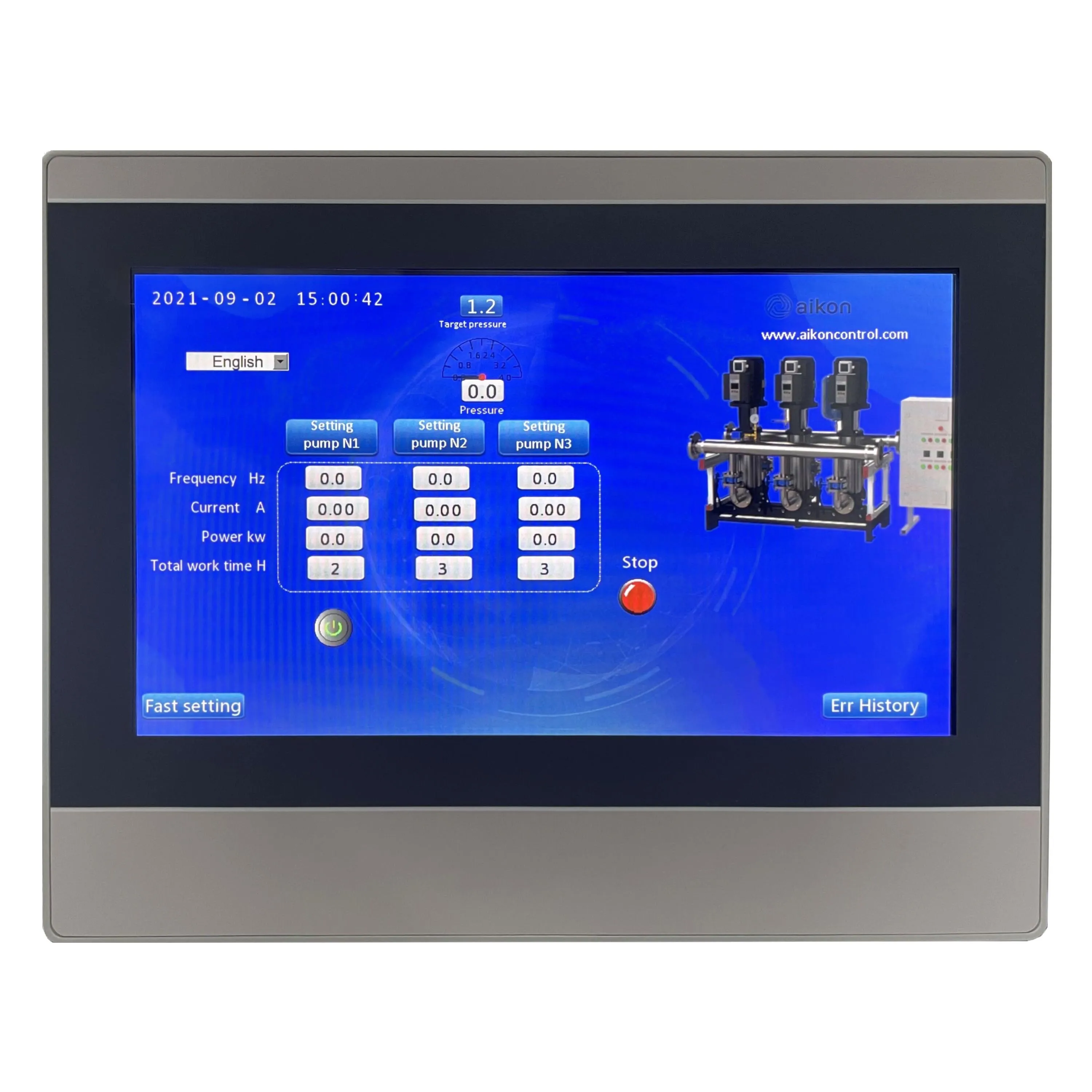 Aikon Hmi Control Panel Touch Screen 7 Inch Intelligent Industrial Hmi ...