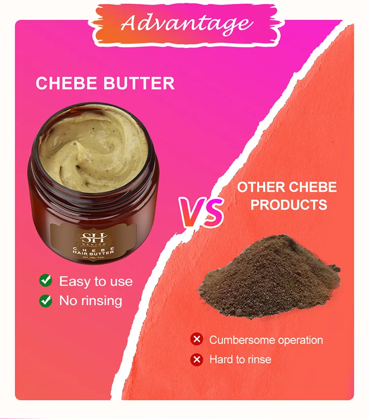 100% Natural Africa Chebe Butter - Anti-Dandruff & Hair Repairing