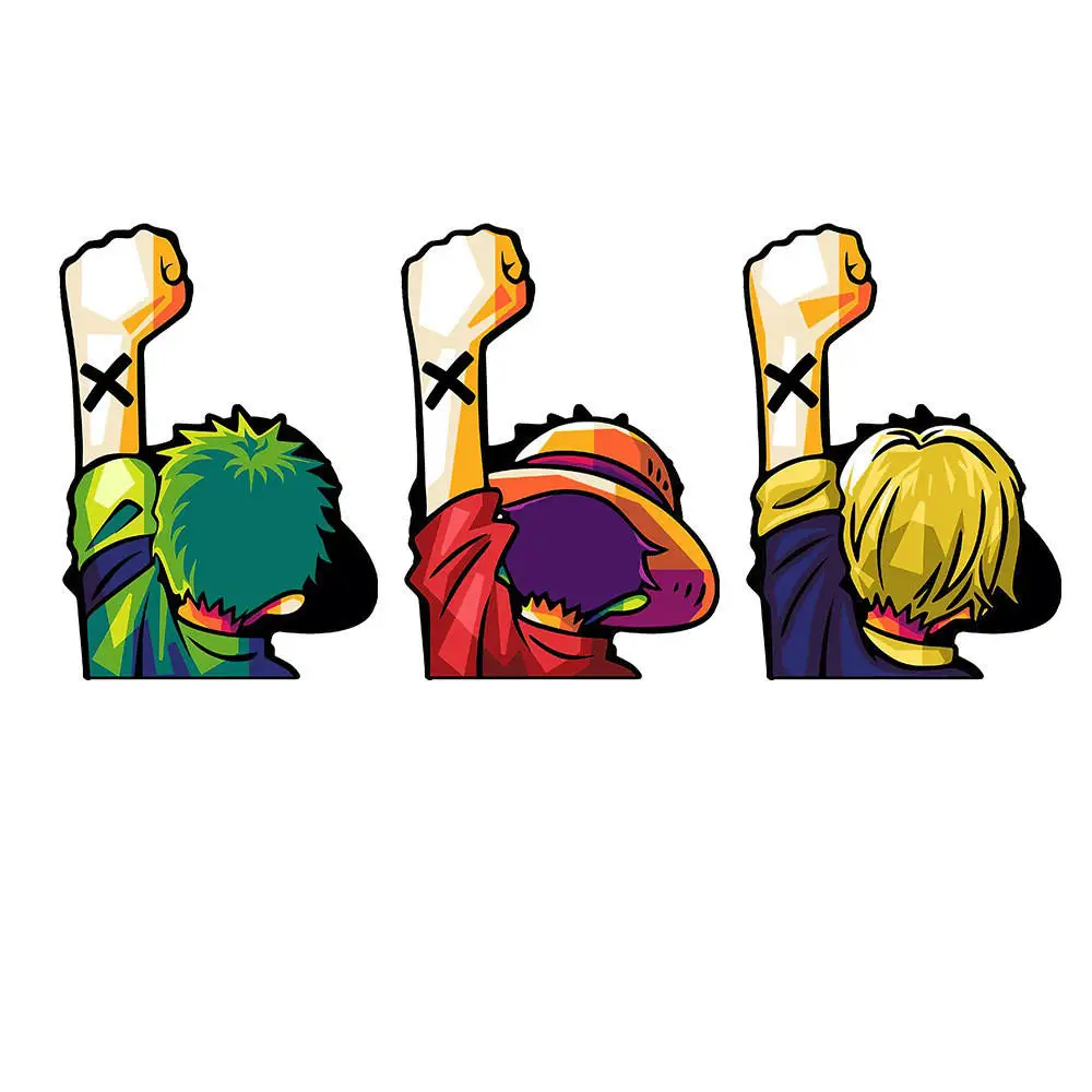 3D dynamic Straw hat Pirate Gear 5 Luffy Chopper Nami lentcular decals ...