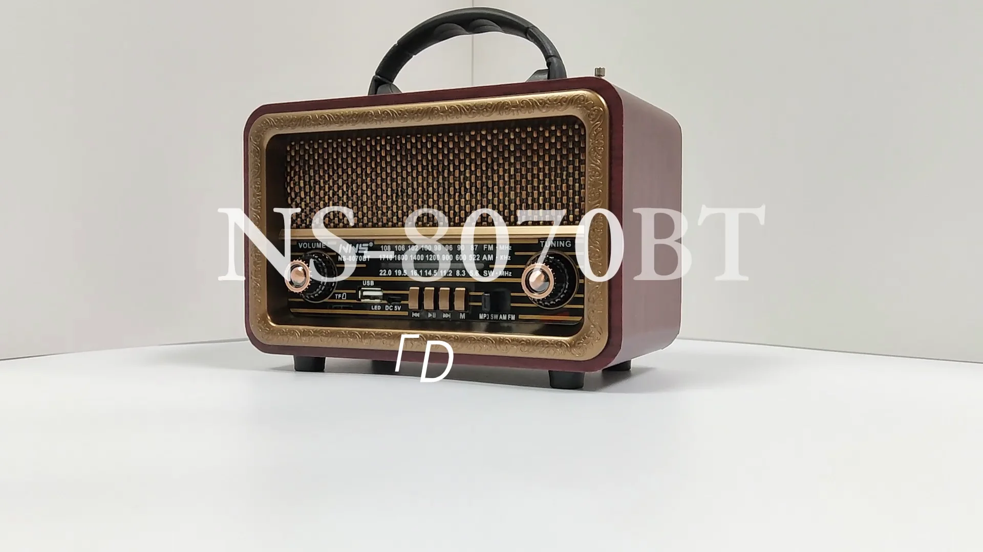 Retro Radio Portable Desktop Am Fm Sw 3 Band Vintage Radio With Bt ...