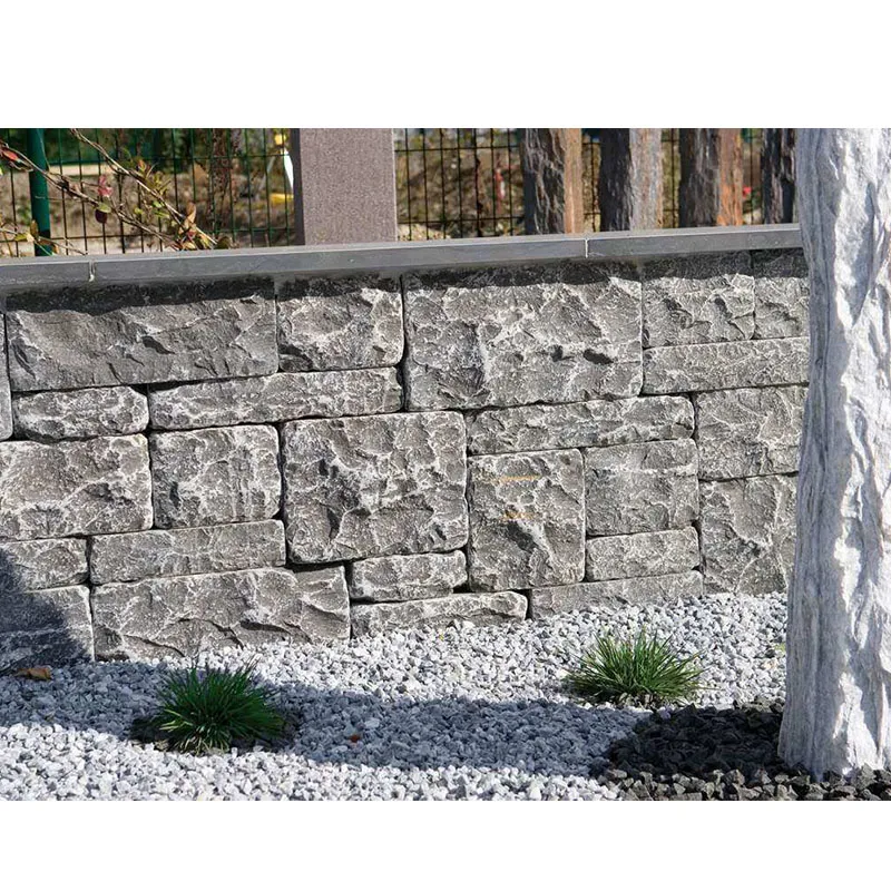 Traditional Tumbled Blue Limestone Wall Cladding Splitted Silver Valley ...