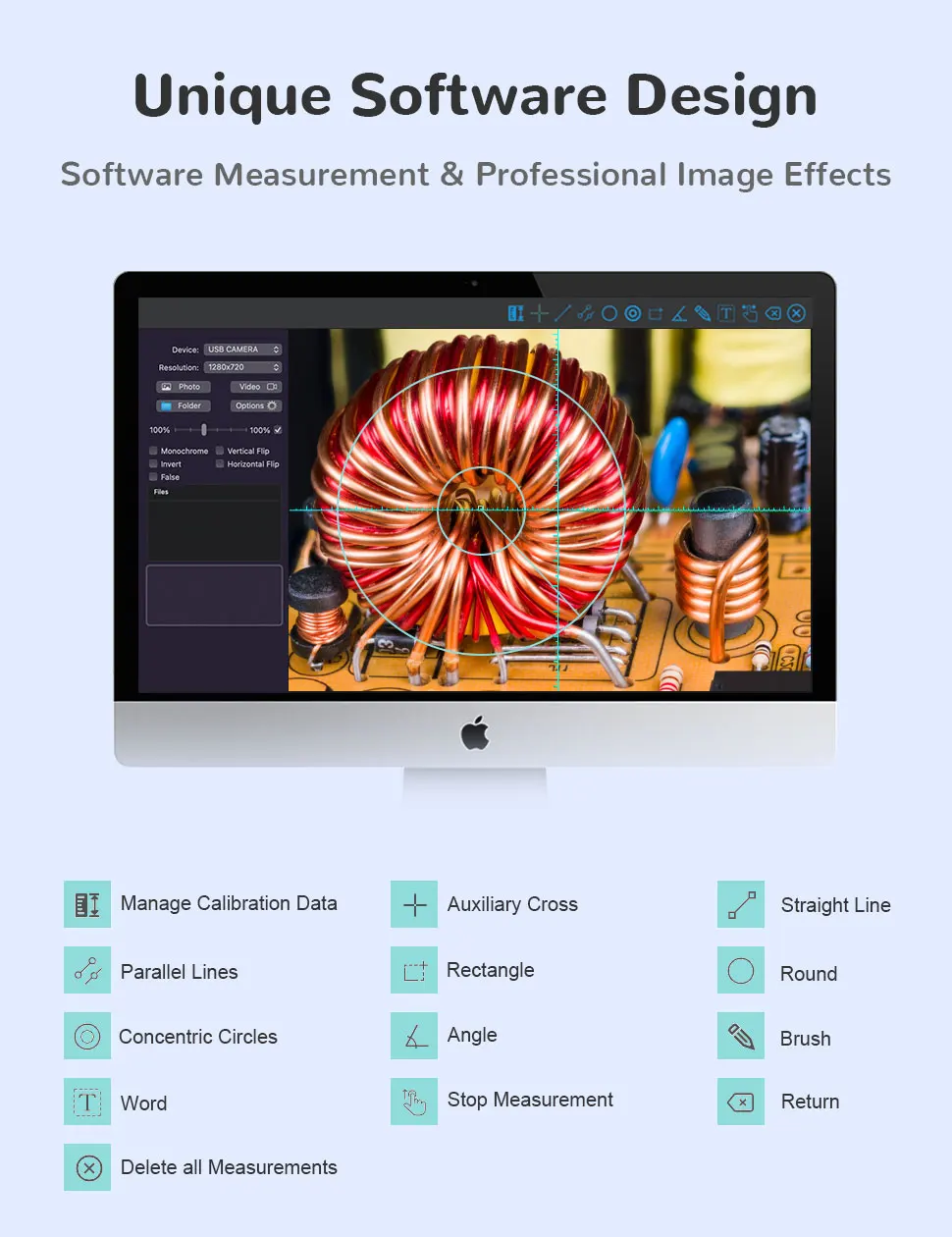 Digital Microscope 1500x Electron Microscope With 7 Inches Screen For ...