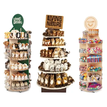 Custom Logo Retail Store Display Racks Supermarket Plush Toy Display ...