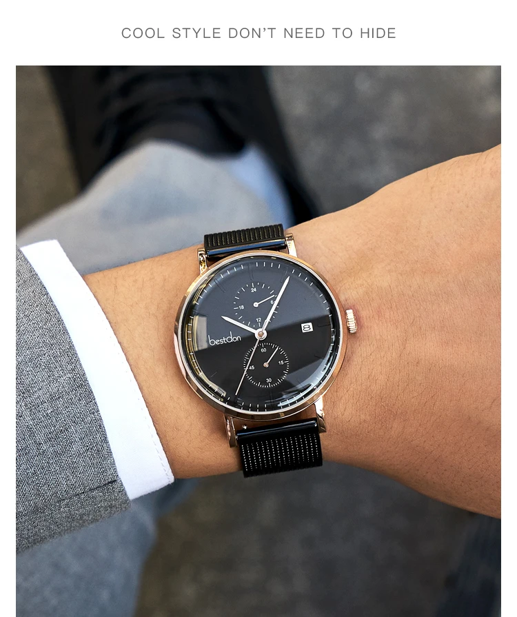 Unique Multiple Time Zone Modern Design Cool Men Japan Movt Latest Mens ...