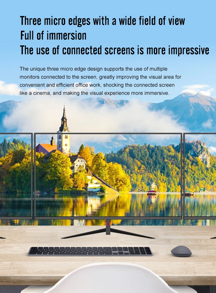 Frameless Super Thin 1ms Ips Pc 27 Inch 75 Hz Flat Hd Display Desktop ...