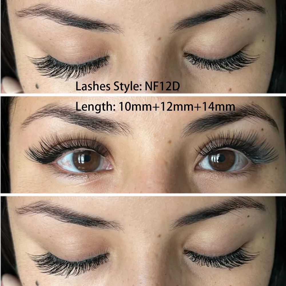Custom Handmade Natural Lash Clusters Trays Private Label Box DIY Lash ...