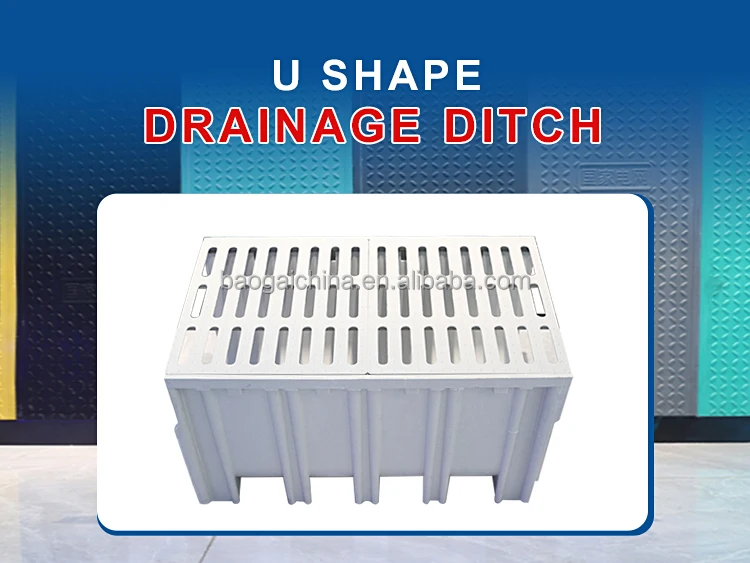 Finished Drainage Ditch U-shaped Kitchen Sewer Stainless Steel Slot ...