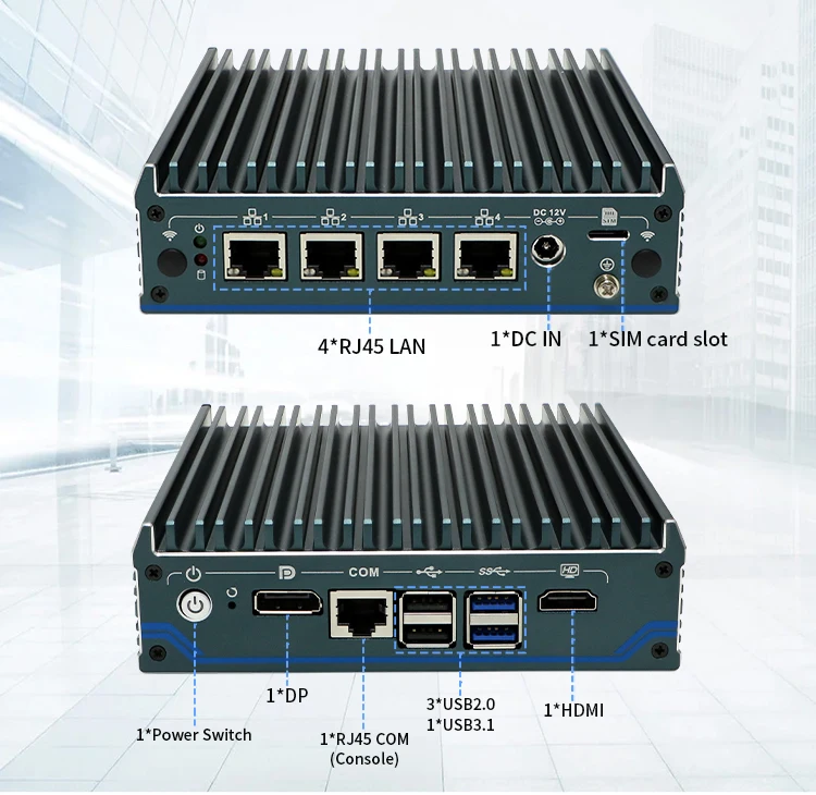 Shenzen Yanling N100 Firewall Pfsense Mini PC - 4 2.5G Ethernet