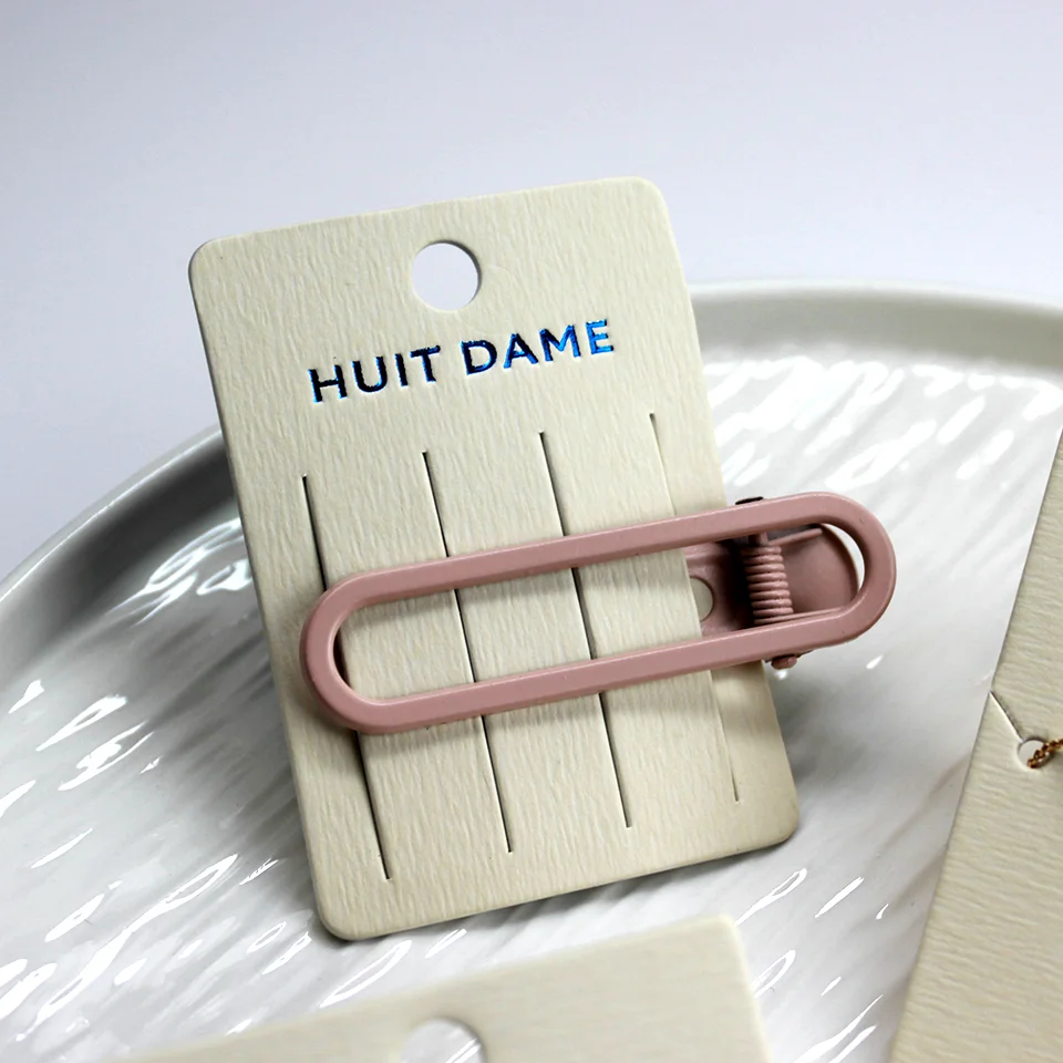 Custom Blue Hot Stamping Logo Jewelry Card Earring/necklace/bracelace ...