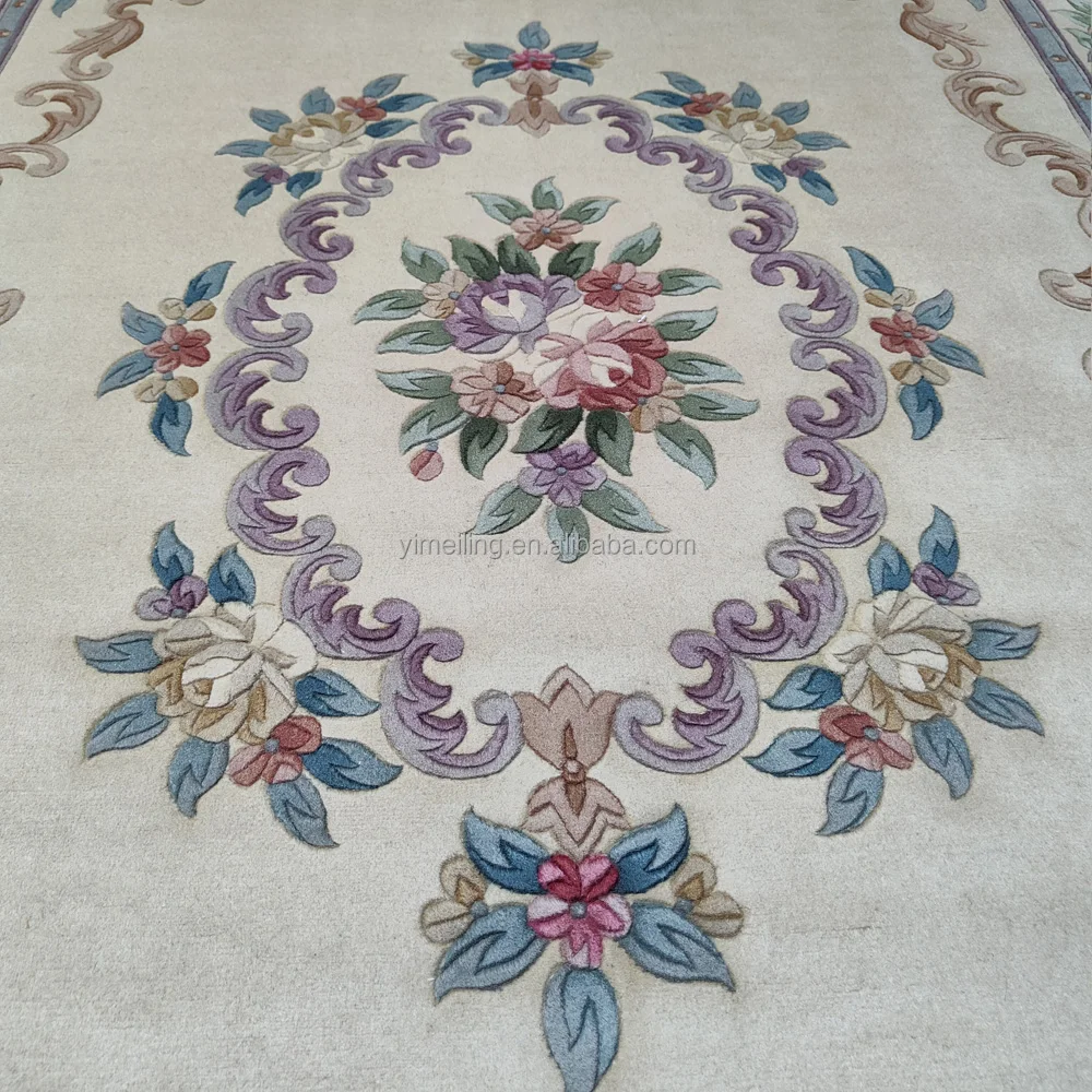 Handmade Hand-Knotted 2m x 3m Floral Wool Rug - Thick, Non-Slip ...