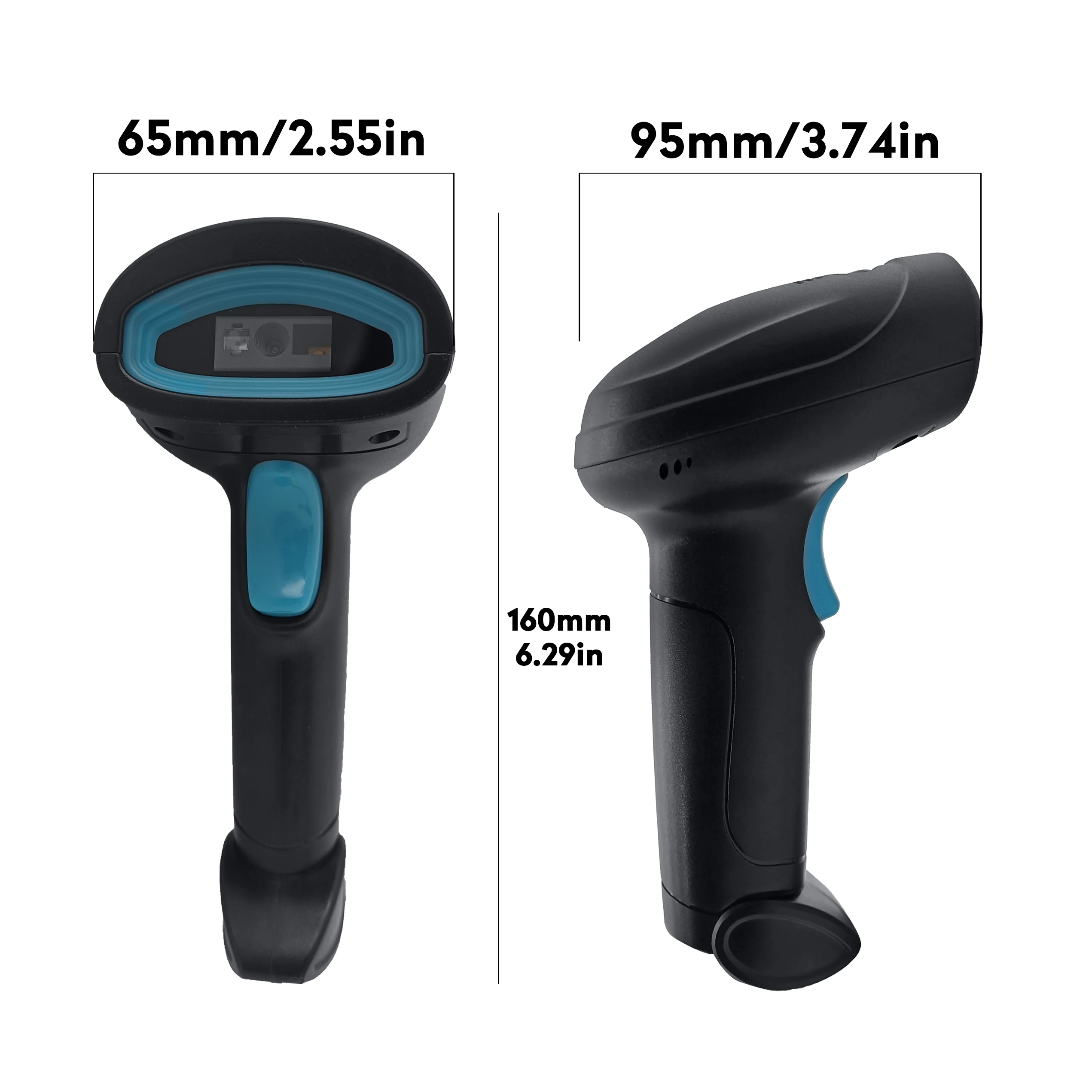 Jr Handheld Wireless Bluetooth 1d/2d Barcode Scanner Barcode Reader For ...