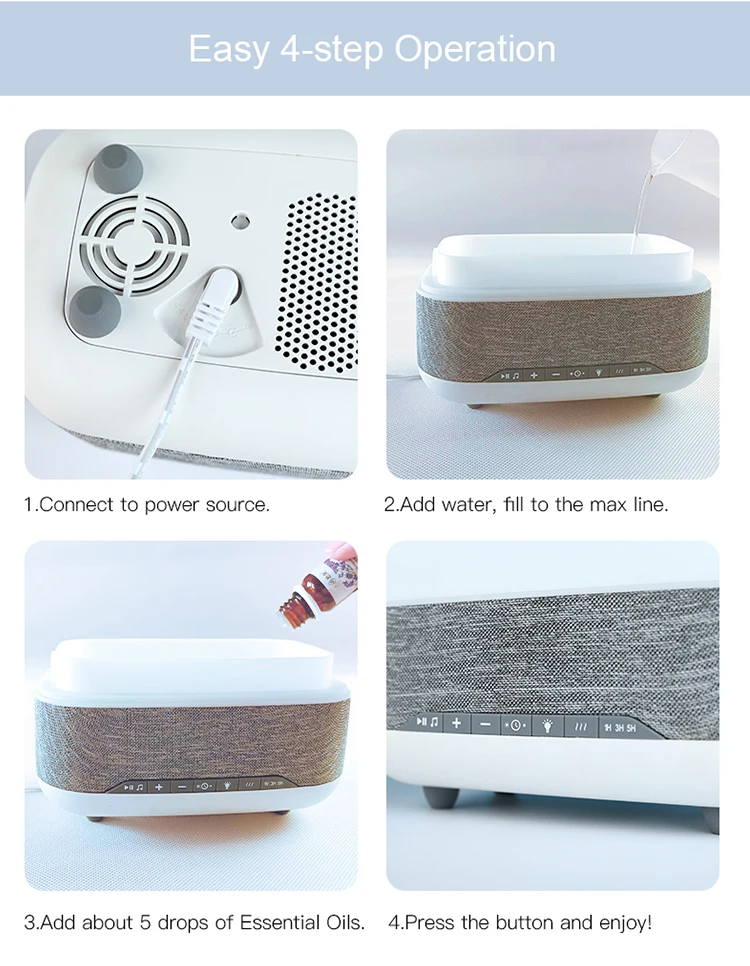 300ml Alarm Clock Diffuser Smart Aroma Diffuser Aroma Family Diffuser ...