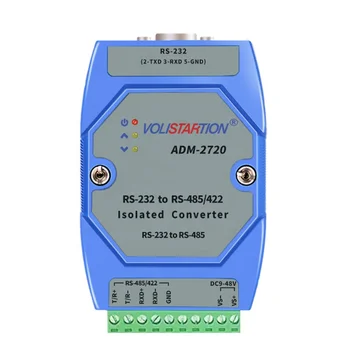 Adm-2720 Isolated Active Rs232 To Rs485 Rs422 Converter 232 To 485 Industrial Grade Lightning ...