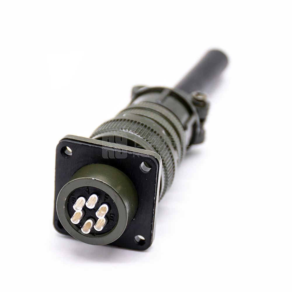 6 Pin Mil Radio Connector Male Socket Female Plug Mil-c-5015 Circular ...