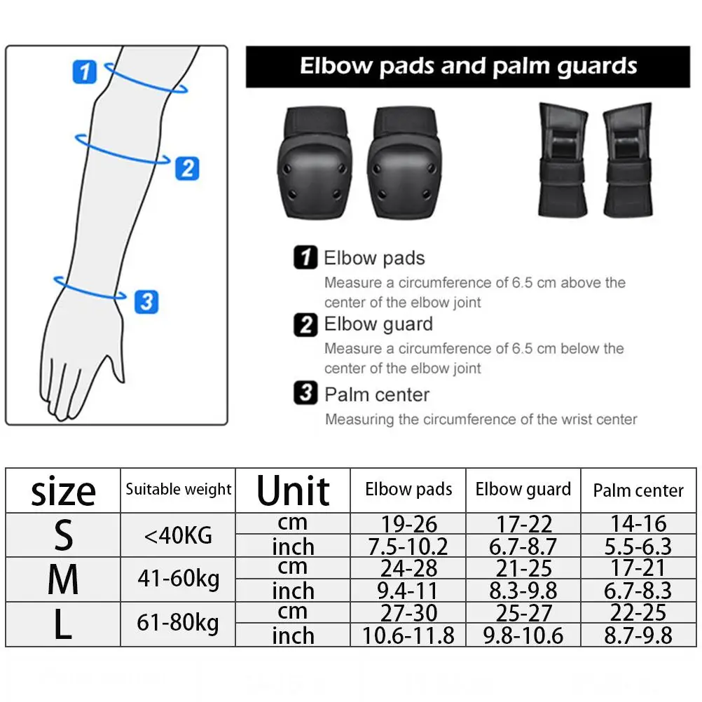 New Image Youth Adult Skateboard Kneepad Elbow Pad Protective Gear Set ...