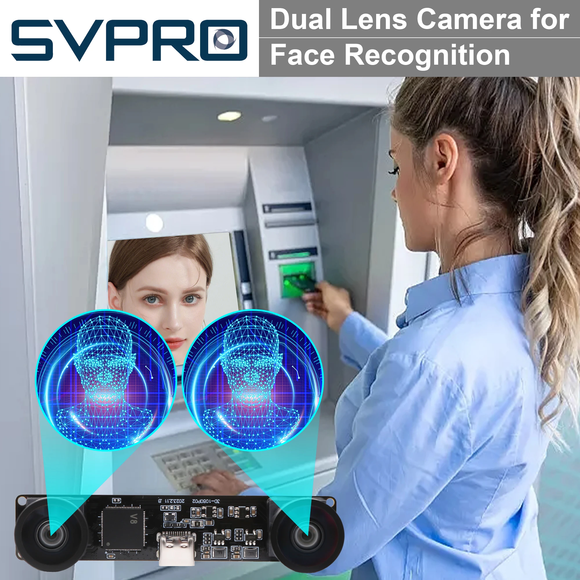 ELP 3D Camera 4MP 60fps - Dual Lens No Distortion Module