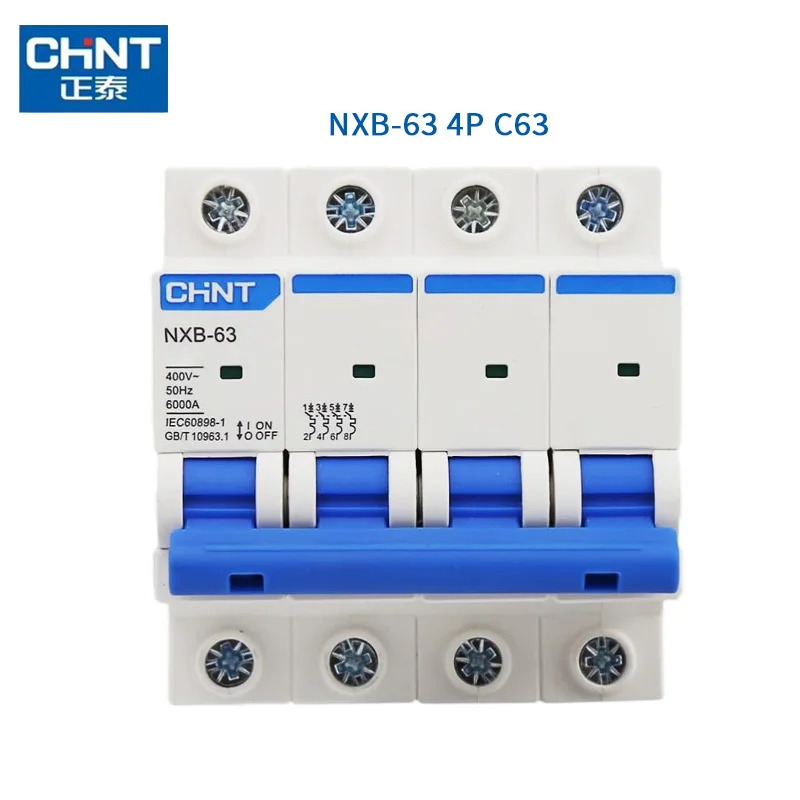 Chint NXB-63 4P C63 Industrial Circuit Breaker Four-Pole Circuit-Breaker Electronic High Quality ...