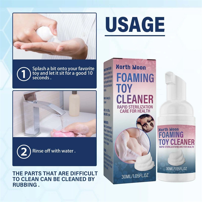 North Moon Silicone Adult Toy Cleaning Liquid - Foaming
