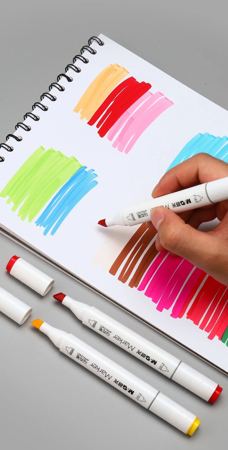 108 Colors Double Tips Rotuladores Doble Punta Cute Fabric Graffiti ...