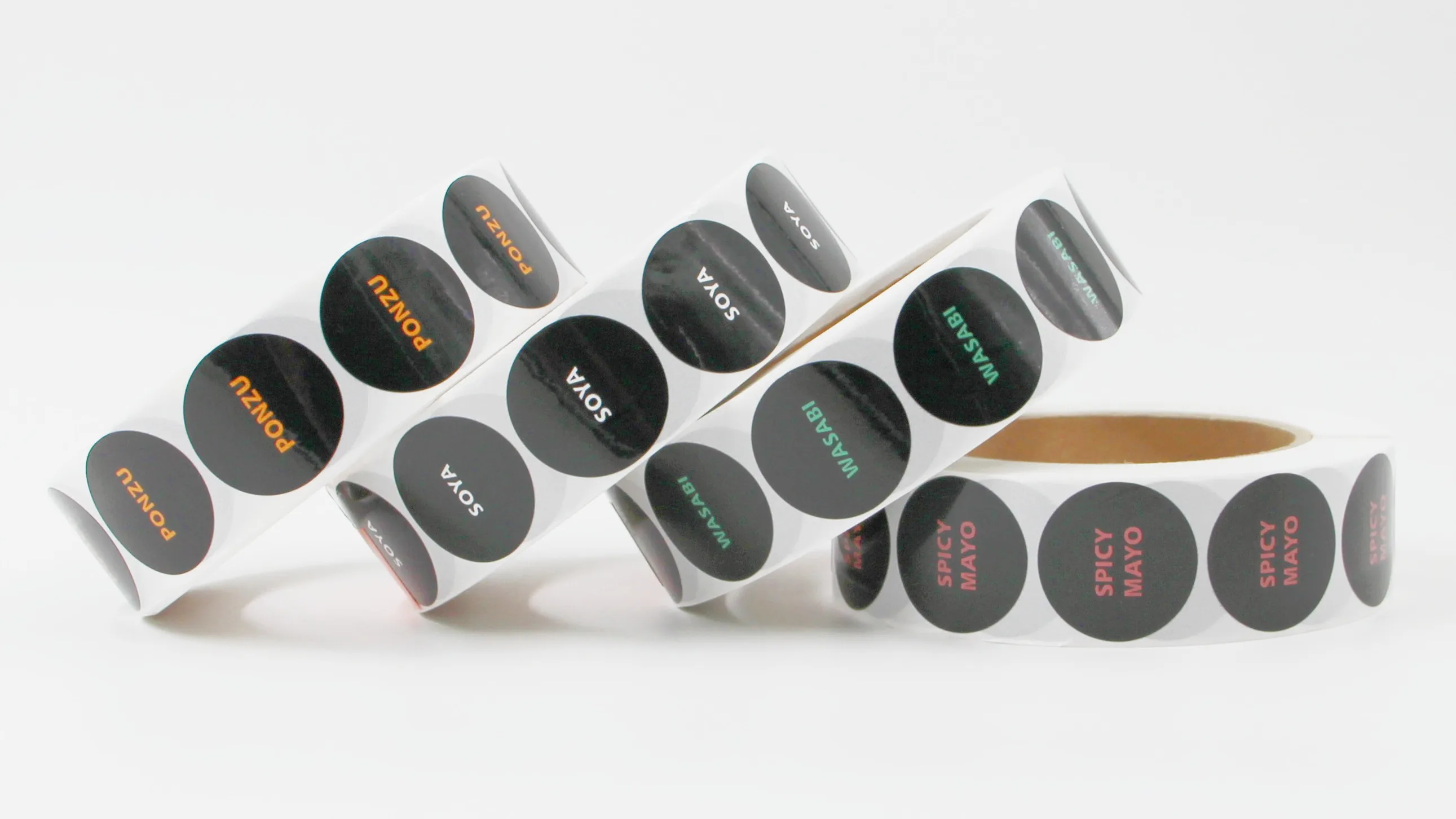 2 Inch Round Label Stickers Customized Food Sandwich Sticker Waterproof ...