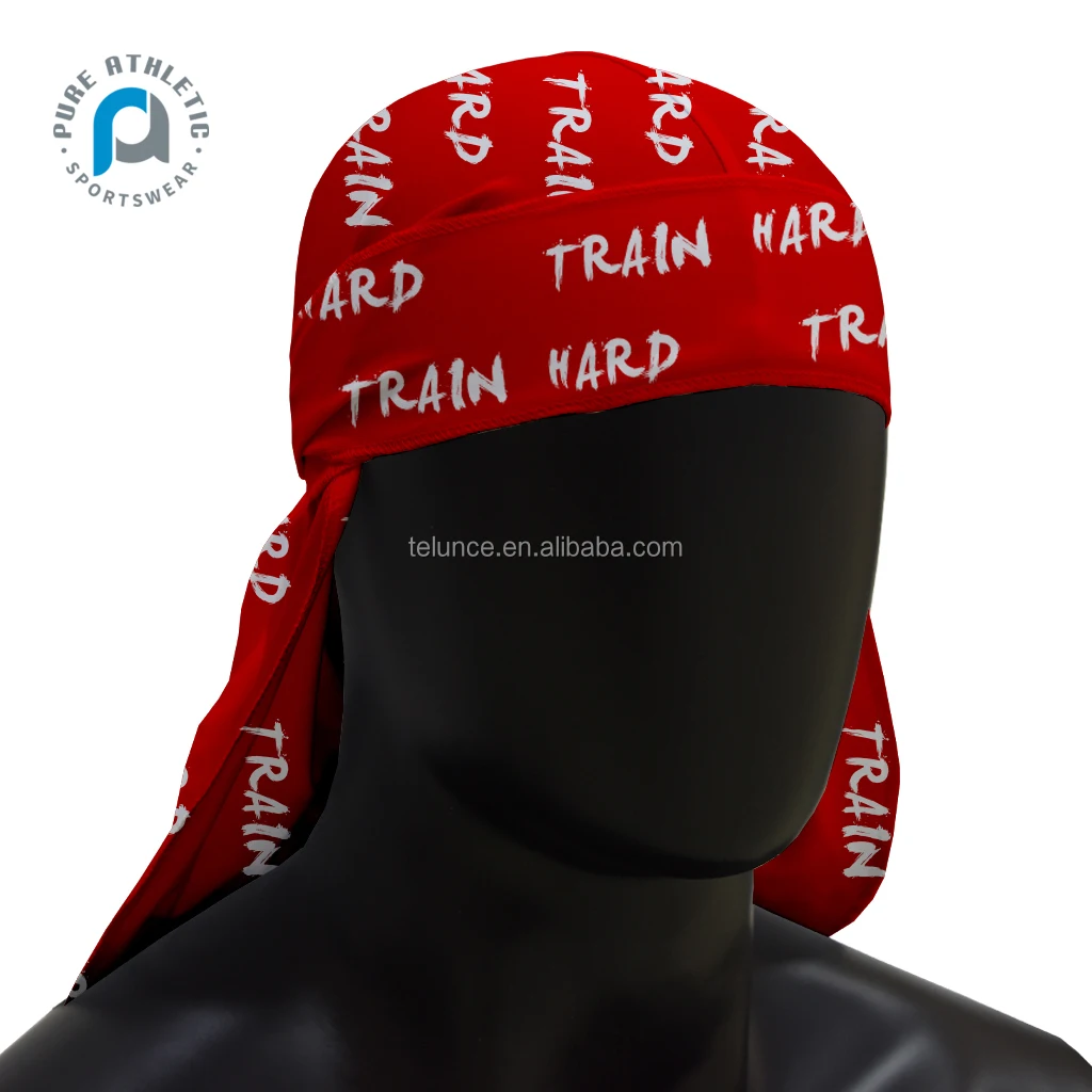 Pure High Quality Satin Custom Designer for Men Unisex Red Durags ...
