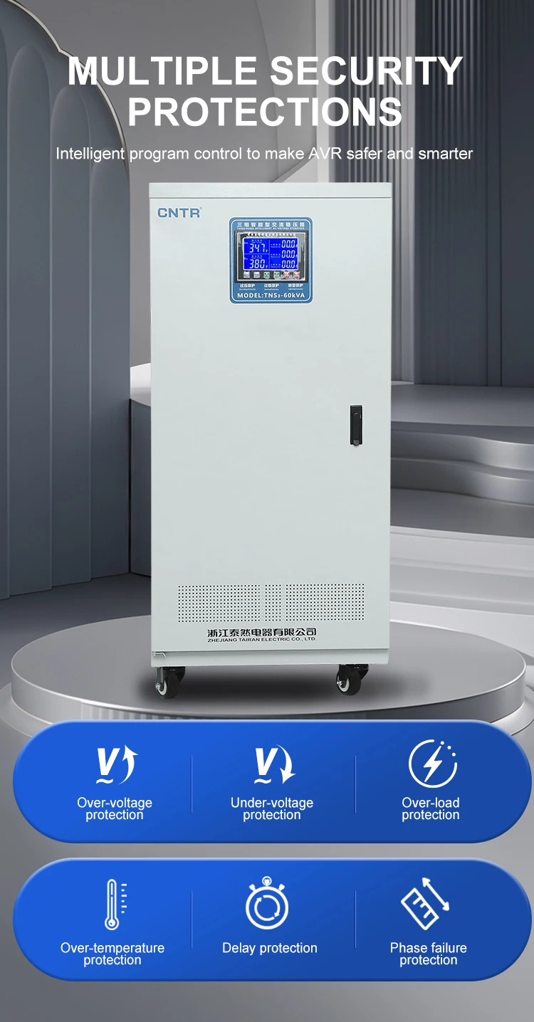 TNS 40kVA Smart Servo Voltage Stabilizer - Energy Efficient Regulation ...
