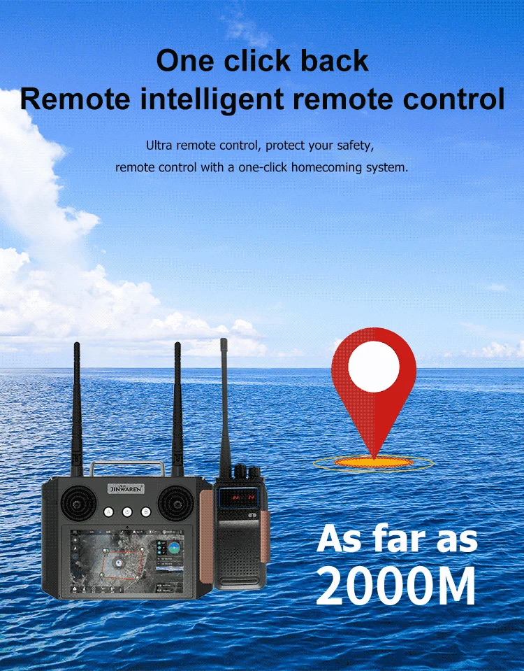 Remote Control Lifeboat Water Rescue Flying Wing Surface Emergency Ship ...