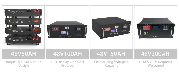 Rack 5kwh Lithium 48V 100ah 51.2V 200ah 10kwh 300ah 500ah Solar System ...