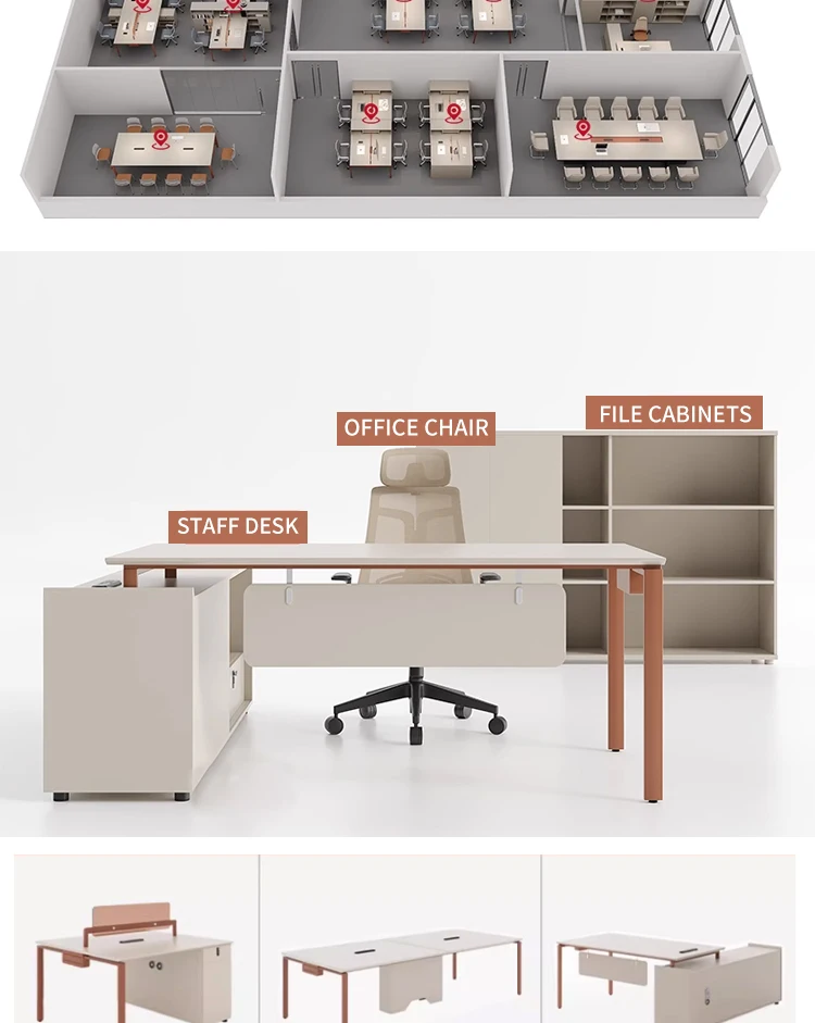 Customizable Simple Design Office Executive Desk,Durable L Shape ...