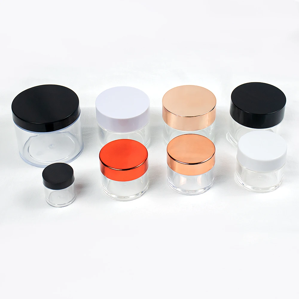 Oem Custom Logo 1oz 2oz 3oz 4oz 8 Oz Leak Proof Clear Plastic Jar ...