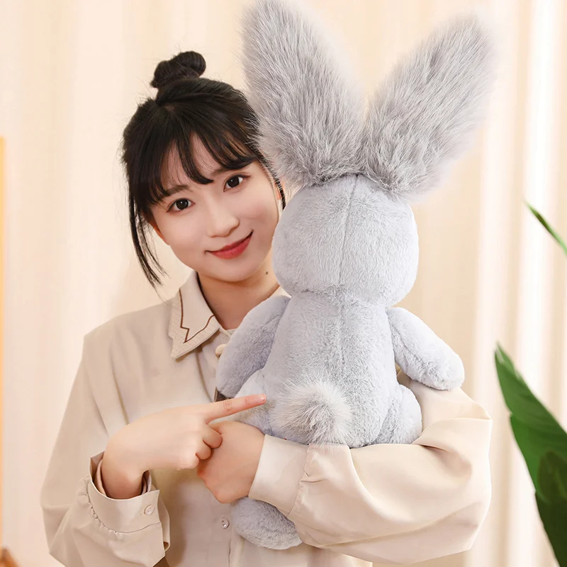 Factory Wholesale Ears Bendable Bunny Plush Doll Easter Children's Day ...