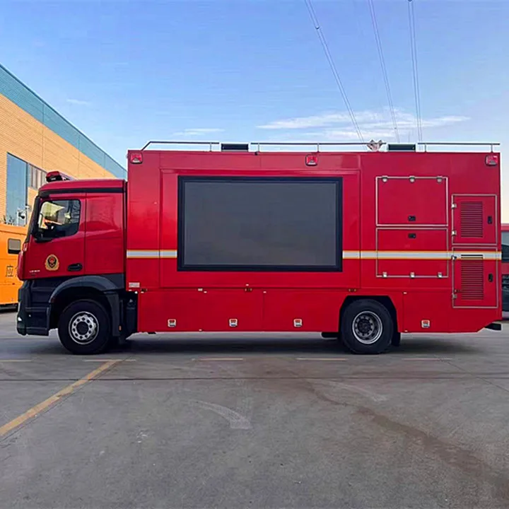 Fire Rescue Vehicle Fire Truck Fire Command Truck Communication Vehicle ...