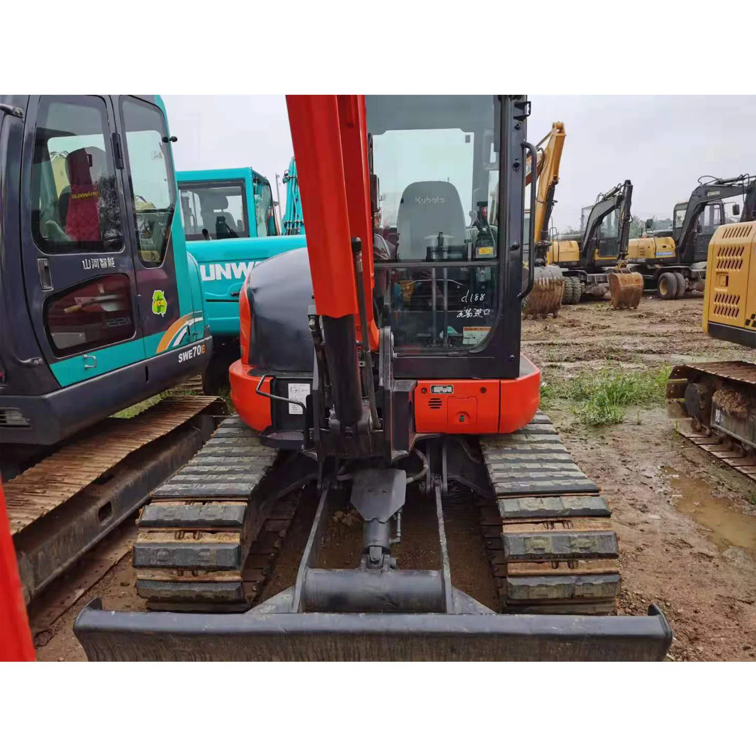 Used Excavator 95% New Kubota Mini Excavator Kx165 6.5 Ton Small ...